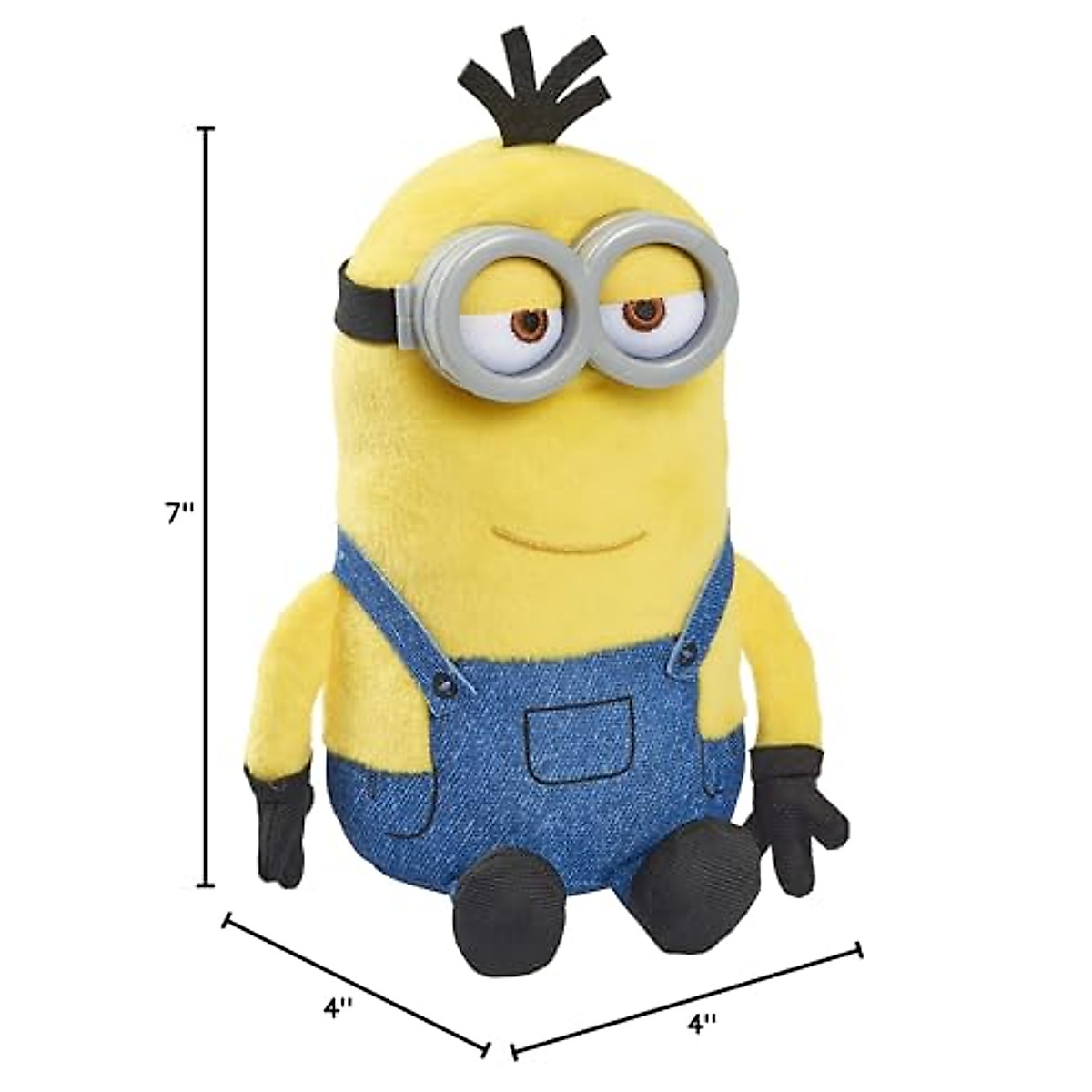 Just Play Illumination's Minions: The Rise of Gru Small Plush Kevin, Kids Toys for Ages 3 Up