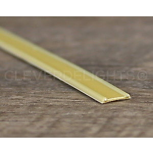CleverDelights Peel and Stick Tin Ties - 7 Inch - Gold - 100 Pack