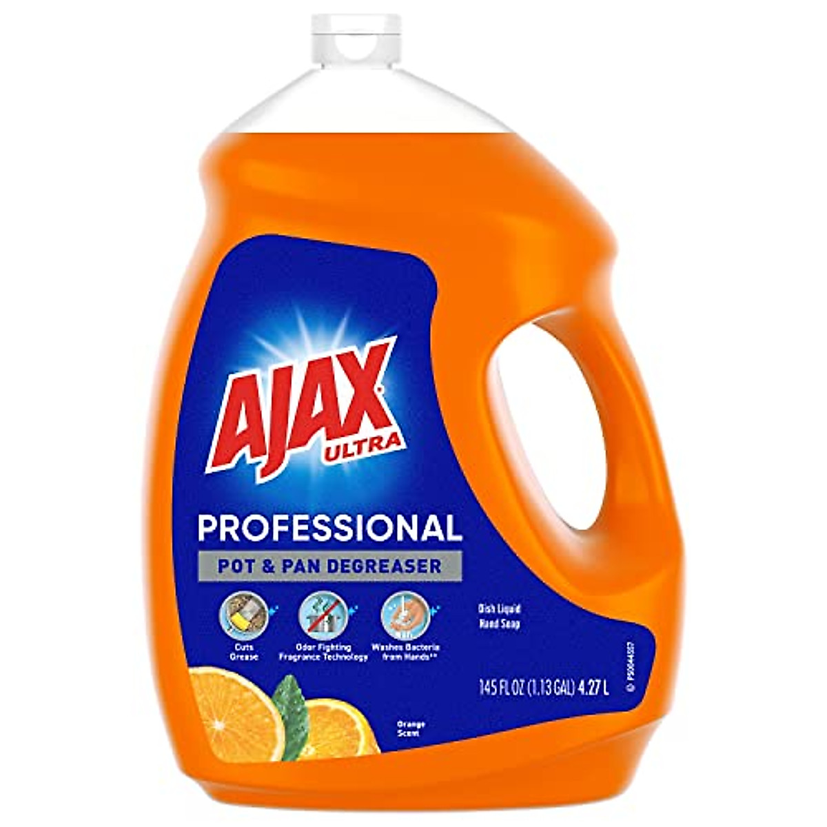 Ajax Ultra Professional Antibacterial Pot & Pan Dish Soap, Orange Scent, 145 fl. oz. (1.13 gal.), 4/Pack (61034313CT)