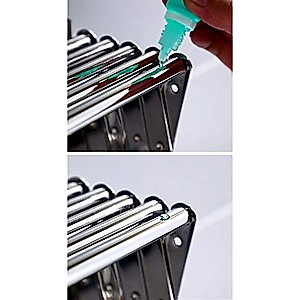 YAWEDA Rust-Proof and Space-Saving Indoor and Outdoor Hangers Stainless Steel Durable Wall Mount Clothes Double Pole Drying Rack for Bathroom Kitchen Hotel (Size : 50-77cm)