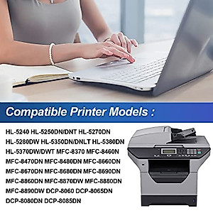 TcxLink (3 Pack) TN-650 TN650 Toner Cartridge Replacement for Brother HL-5240 HL-5250DN/DNT MFC-8370 MFC-8470DN MFC-8690DN DCP-8060 Printer Toner.