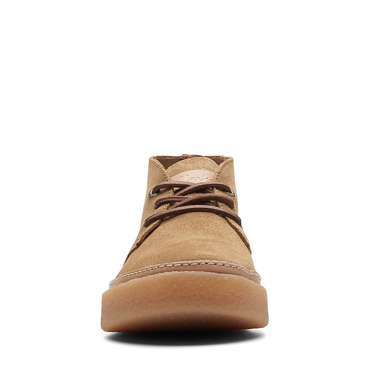 Clarks Men's Oakpark Mid Chukka Boot, Dark Sand Suede, 12