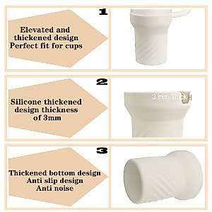 Silicone Stanley Boot For Stanley 40 Oz Tumbler With Handle,Stanley Boot Sleeve 40 Oz,Protective Water Bottle Cup Bottom Bumper Cover For Stanley Boot Sleeve 40 Oz,Stanley Cup Accessories