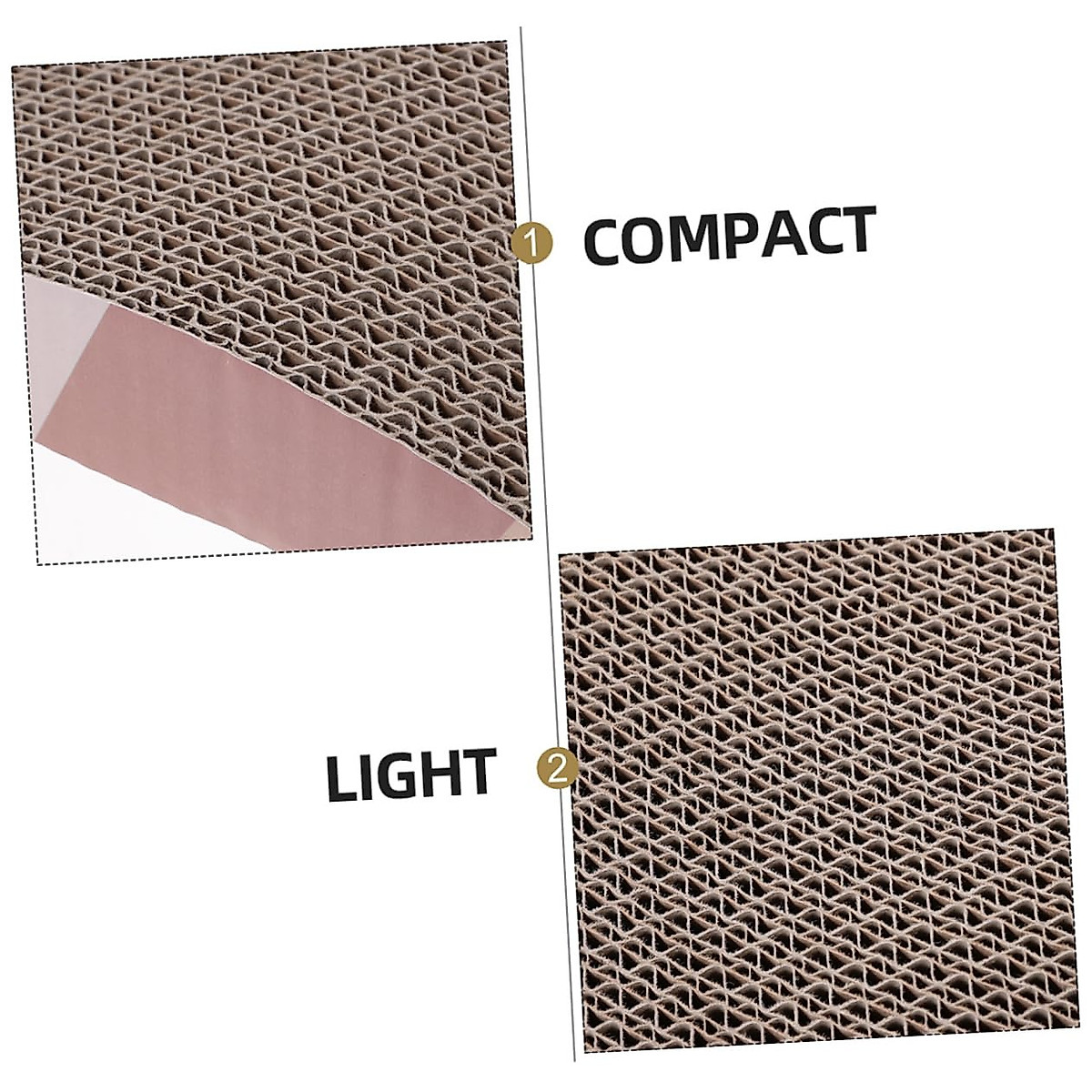 Levemolo 2pcs Corrugated Cat Scratching Post Fun Scratcher Kitten Scratcher Cardboard Cat Scratchers Indoor Cat Plaything Cat Supplies Pet Scratcher Pad Cat Scratcher Pad Corrugated Paper