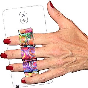 LAZY-HANDS 3-Loop Phone Grip - FITS Most - Swirls