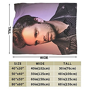 Sebastian Stan Ultra Soft Micro Fleece Blanket All Season Fuzzy Warm Throw Blanket for Sofa Chair Couch Bed