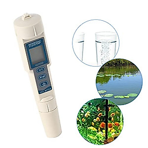 VOLDAX High Accuracy Portable 3 in 1 Pen Type Digital PH/EC/Temp Meter Water Quality Monitor Tester ph Water Tester
