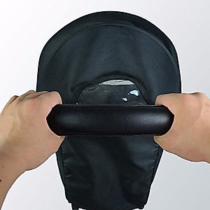 Armrest PU Leather Protective Case Handle Cover Stroller Accessories for Babyzen Yoyo (Black)