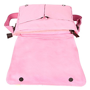 JOCHUI Canvas Anime Messenger Bag Women Shoulder Bag Satchel Crossbody Bag Pink