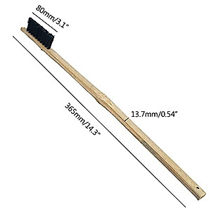 2 Pcs Long Wooden Handle Bird Cage Cleaning Brush Parrot Birdcage Cleaner Tool, 14.4 inch Long