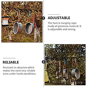BESPORTBLE Camping Clothesline Strap Outdoor Hanging Lanyard Hanging Rope Thickened Clothesline