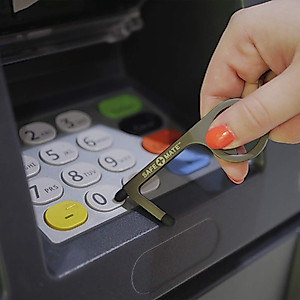 Safe-Mate x Case-Mate - Touchless Door Opener - Touch Free Tool - Keyring - Stylus, 3 Pack - Black/Silver/Rose Gold, 3 Pack (SM044284)