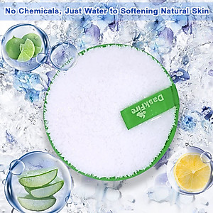 DaskFire Reusable Makeup Remover Pads, Facial Make Up Removal Wipes, Washable Face Cleaning Cloths, Hypoallergenic for Mascara, Eye Shadow, Lipstick, Foundation -3 pcs, 4.5" Dia