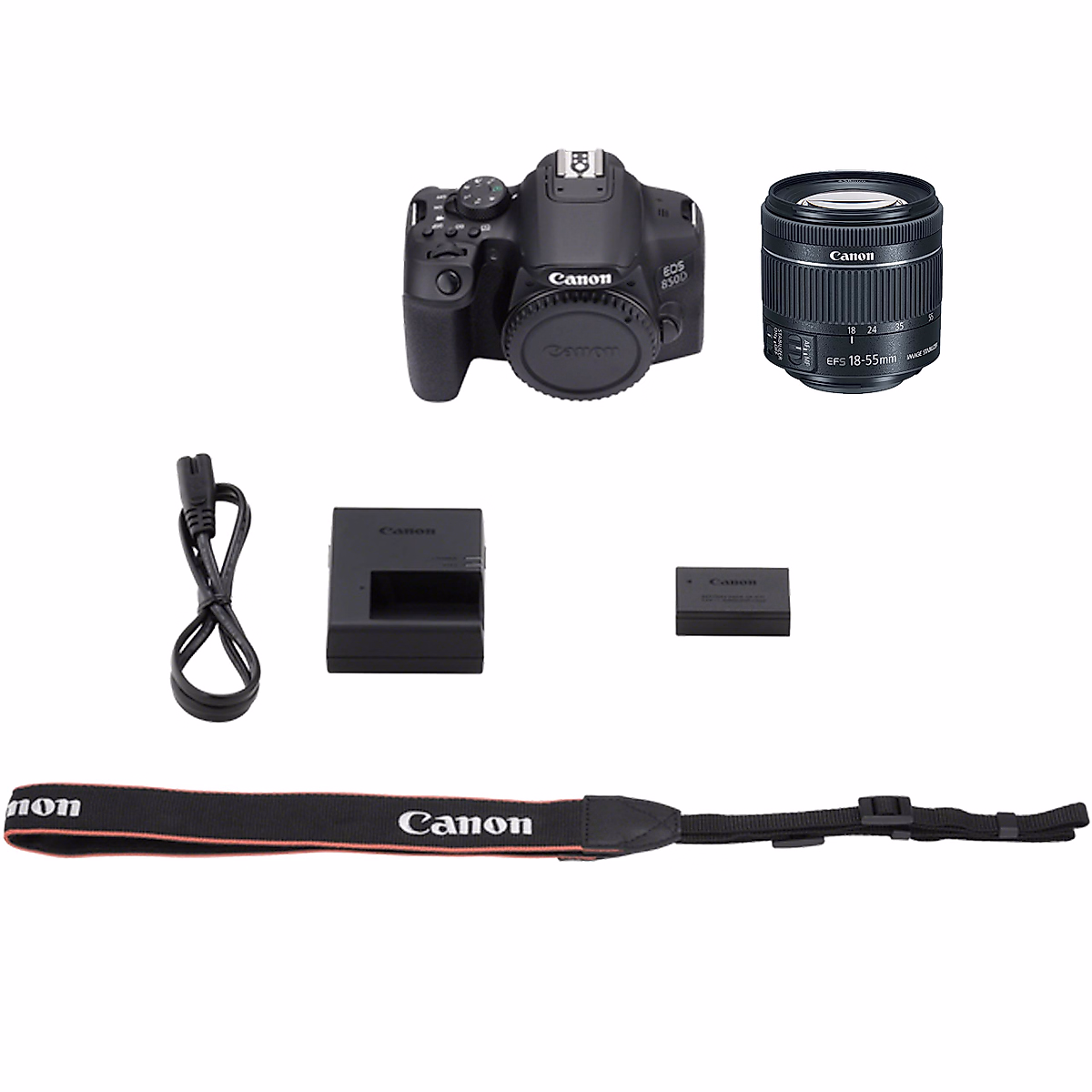 Canon EOS 850D / Rebel T8I DSLR Camera w/EF-S 18-55mm F/4-5.6 STM Zoom Lens + 420-800mm Super Telephoto Lens + 64GB Memory, Case, Tripod, Flash, Remote, and More (36pc Bundle) (Renewed)