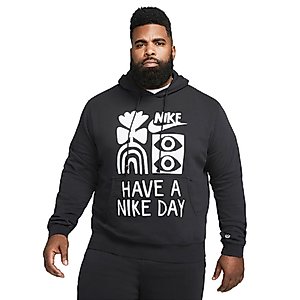 Nike Sportswear Men's French Terry Pullover Hoodie (US, Alpha, X-Large, Regular, Regular, Black)