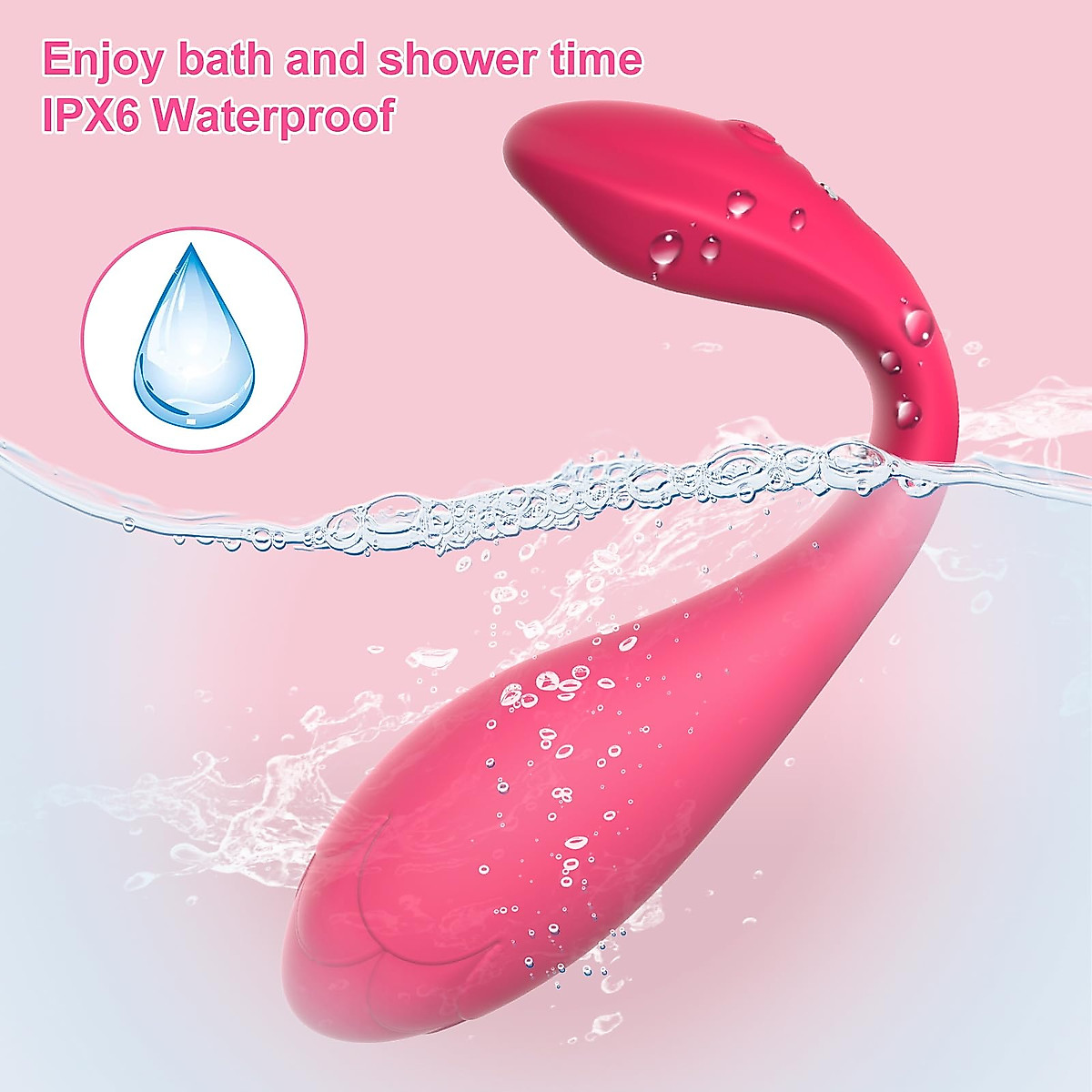 APP Remote Control Vibrator-Dual Motors Rose Sex Toy with 9 Vibrating Mode Adult Toy Wearable Clitoral G Spot Vibrator for Women Couple Pleasure