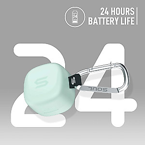 SOUL New S-Nano True Wireless Earbuds - in Ear Headphones, Ultra Portable, Bluetooth, IPX5 Waterproof Transparency Mode - Frost