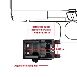 OLIGHT PL-Mini 2 Valkyrie 600 Lumens Magnetic USB Rechargeable Compact Weaponlight with Adjustable Rail, High Performance CW LED Tactical Flashlight with Built-in Battery