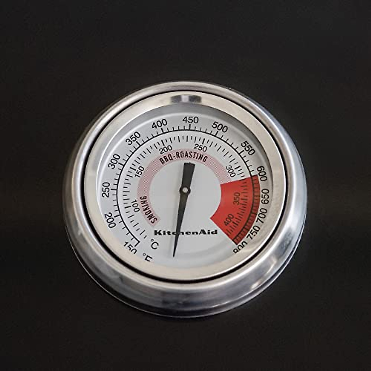 KitchenAid 720-0954L 4-Burner Stainless Steel Free Standing 55000 BTU Propane Gas Grill with Black Cabinet and Side Burner