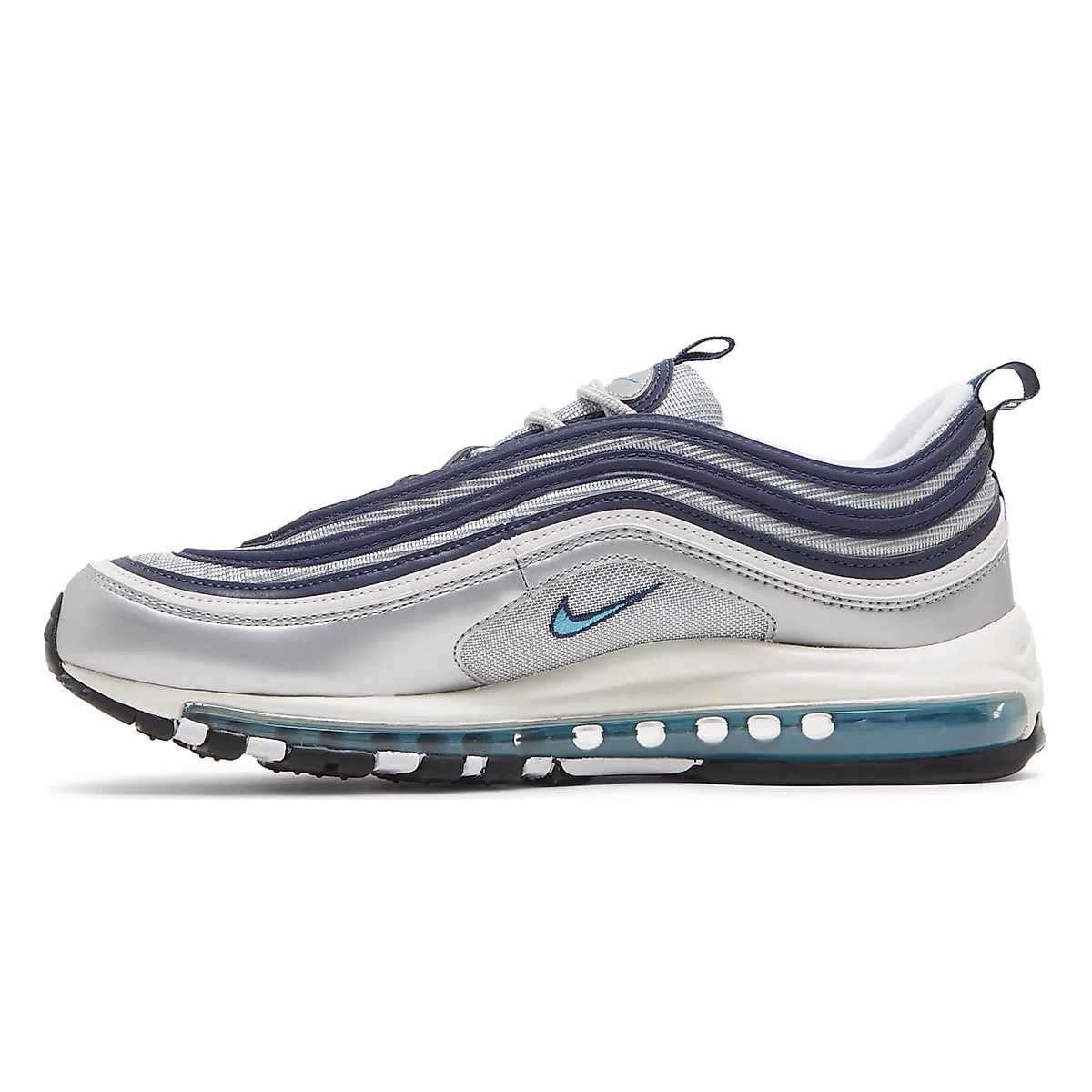 Nike Mens Air Max 97 DM0028 001 Metallic Silver/Chlorine Blue - Size 9.5