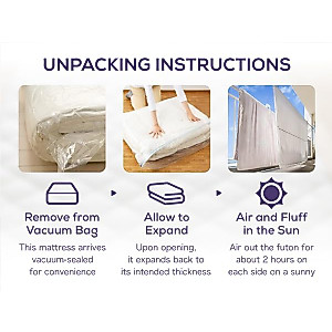 MIINA Japanese Futon Mattress, Made in Japan King (78"×78") White, Foldable Floor Lounger Bed Tatami Mat, Roll Up Sleeping Pad, Shikibuton