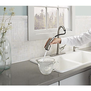 Kohler R77748-SD-VS Malleco Touchless Pull Down Kitchen Sink Faucet with Soap/Lotion Dispenser, Vibrant Stainless