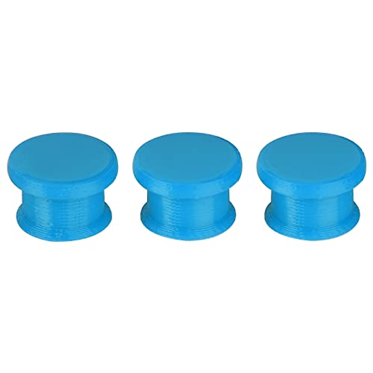 LUAATT Blank bit Accessory,Colorful Charm Hardware Bit,3 Pack Insert Charm Rivets Compatible with Bogg Bags(Blue)