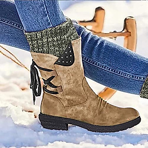 Womens Sandals, Ankle Boots for Women Low Heel Women's Fashion Summer Boots for Bride Boots Summer Booties House Lightweight Boots Rain Shoes for Women Khaki