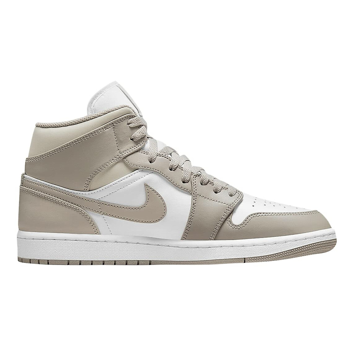 Nike Men's Jordan Air 1 Mid Shoes, College Grey/Light Bone-white, 11