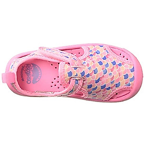 OshKosh B'Gosh Girls Aquatic Water Shoe Sport Sandal, Fuchsia/Multi, 9 Wide Toddler