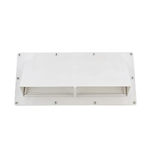 Dumble RV Range Vent Cover Exterior Vent with Locking Damper and Screws, RV Exhaust Vent Cover for RV Stove Vent - White