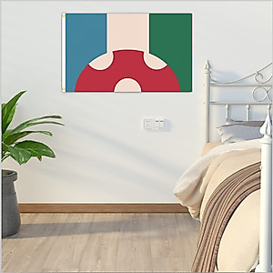 Kinoko Kingdom Flag Dream Smp Kinoko Kingdom Flag 3x5 FT Banner, Manberg Flag Double-Sided, 2 Brass Grommets for Indoor and Outdoor Flagging Room Dormitory Decoration