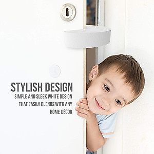 Tiny Patrol 8 Pack Baby Safety Door Stopper Baby Proofing Pet Child Safety Door C Shape Soft Eva Foam Finger Pinch Guard Fits Any Door Safer Home