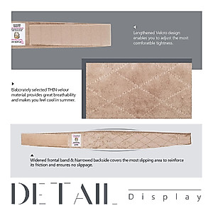 Dreamlover Wig Grip for female, Wig Grip Bands for Keeping Wigs in Place, Wig Grip Headband, Tan, 2 Pieces