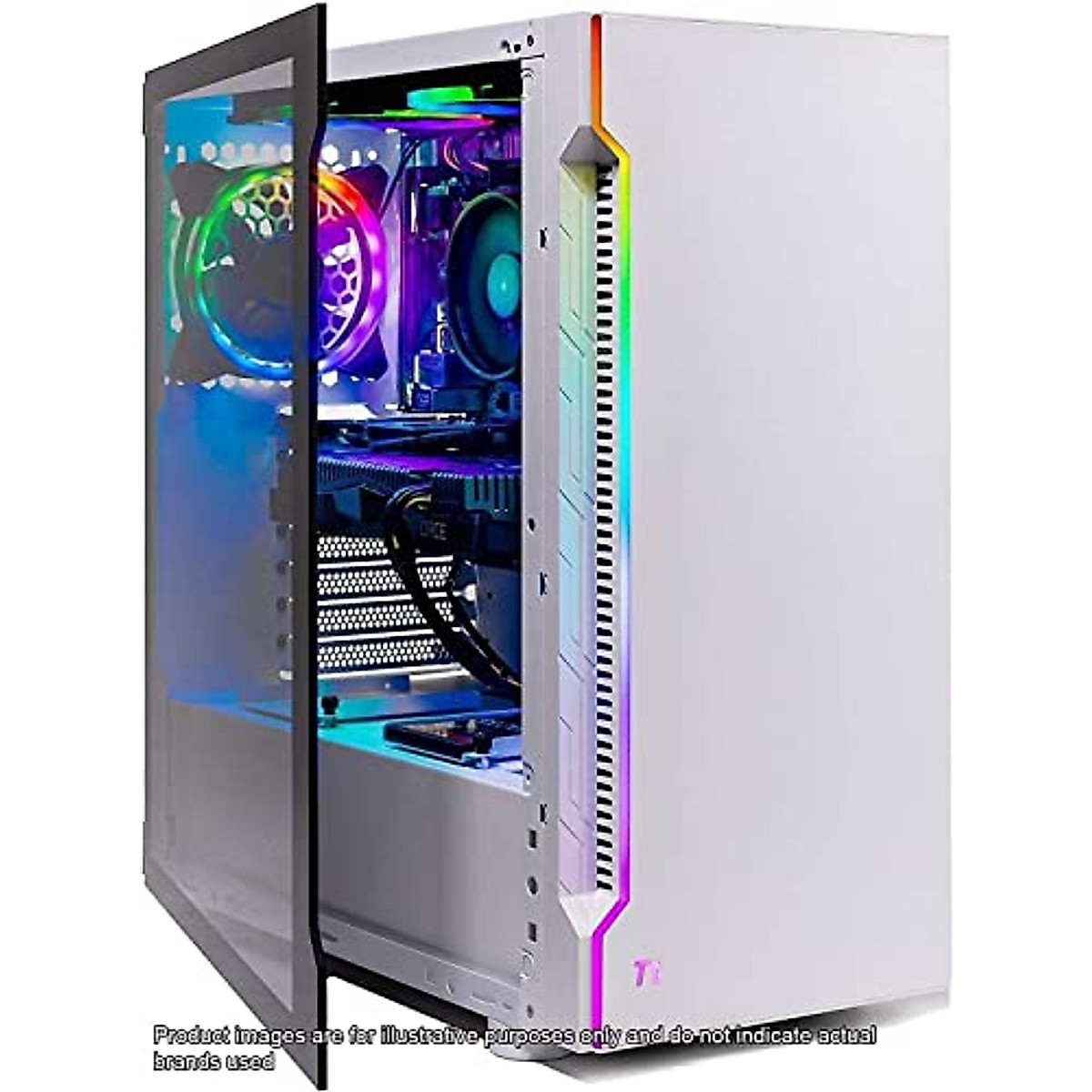 Skytech Archangel Gaming PC Desktop – AMD Ryzen 5 3600 3.6 GHz, RTX 3050, 500GB NVME SSD, 8G DDR4 3200, 600W Gold PSU & Acer 21.5 Inch Full HD IPS Ultra-Thin Zero Frame Computer Monitor, SB220Q bi
