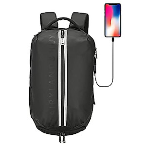 FAIRYLAND Backpack Multi-compartment Storage Sports Gym Backpack With Shoe Compartment Waterproof Biking, Hiking Backpack, Durable Anti Theft College School Backpack Fits Laptop, Black