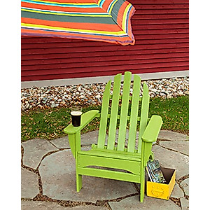 POLYWOOD AD5030LI Classic Folding Adirondack Chair, 29W x 35D x 34H, Lime