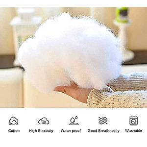 Thmyo Pack of 4 Outdoor Pillow Inserts,Water Resistant Square Decorative Throw Pillows Couch Sham Cushion Stuffer for Bed Living Room Garden Patio Bench (18x18 inch/ 45x45cm)