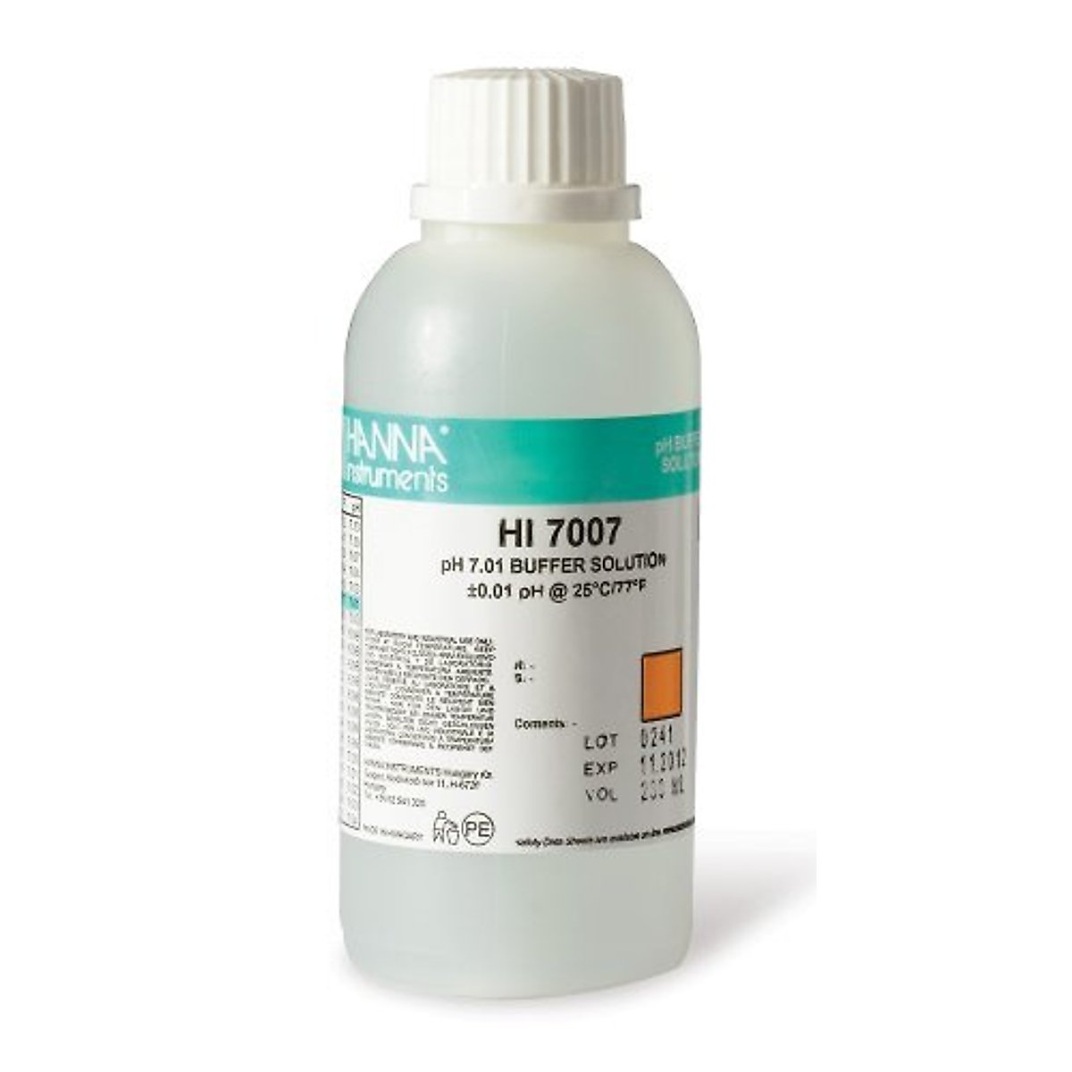 Hanna Instruments HI7007M 7.01 pH Calibration Buffer Solution, 230mL Bottle
