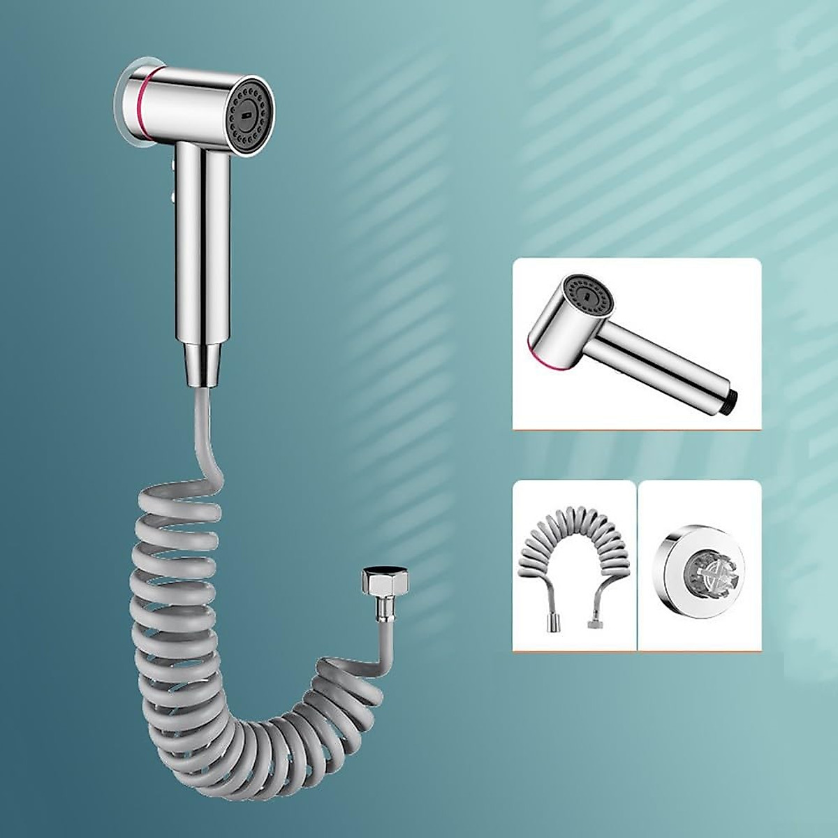 Bidet Toilet Sprayer, Portable Handheld Bidet Sprayer For Bathroom, Filter Function,Shower Nozzle Self Cleaning, Shower Toilet Sprayer(silver)