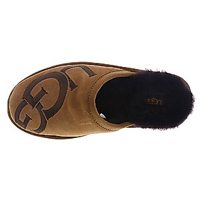 UGG Men's Scuff Logo Ii Slipper, Chestnut / Espresso, 11