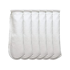 DaysFive 4 Inch Ring Felt Filter Socks 200 Micron 6-Pack