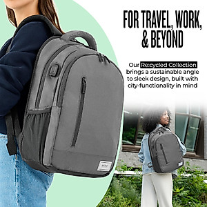 Solo Re:Define Laptop Backpack, Gray, 15.6"