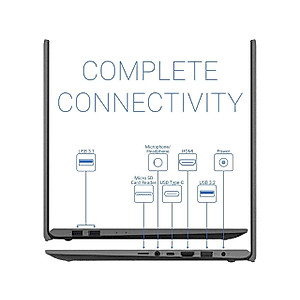 ASUS VivoBook 15 Thin and Light Laptop, 15.6” FHD Touchscreen, Intel i5-1035G1 CPU, 12GB DDR4 RAM, 256GB SSD, Fingerprint Reader, Webcam, Windows 10 Home, Black with Accessories