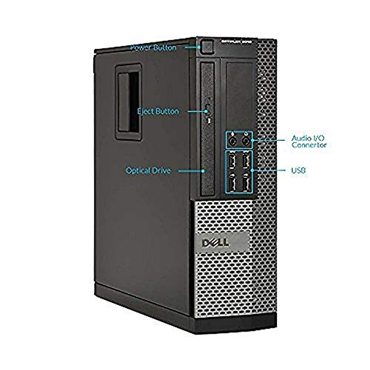 Dell Optiplex 9010 SFF Premium Desktop Computer (Intel Quad-Core i5-3470 3.4GHz, 8GB RAM, 240GB SSD, DVD, VGA, DisplayPort, WiFi, Windows 10 Professional) (Renewed) (9010 Intel i5 HDMI)