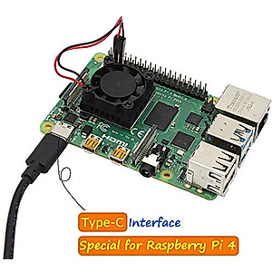Raspberry Pi 4 Model B CPU HeatSinks Single Cooling Fan with RAM LAN USB Chip Heatsink Set