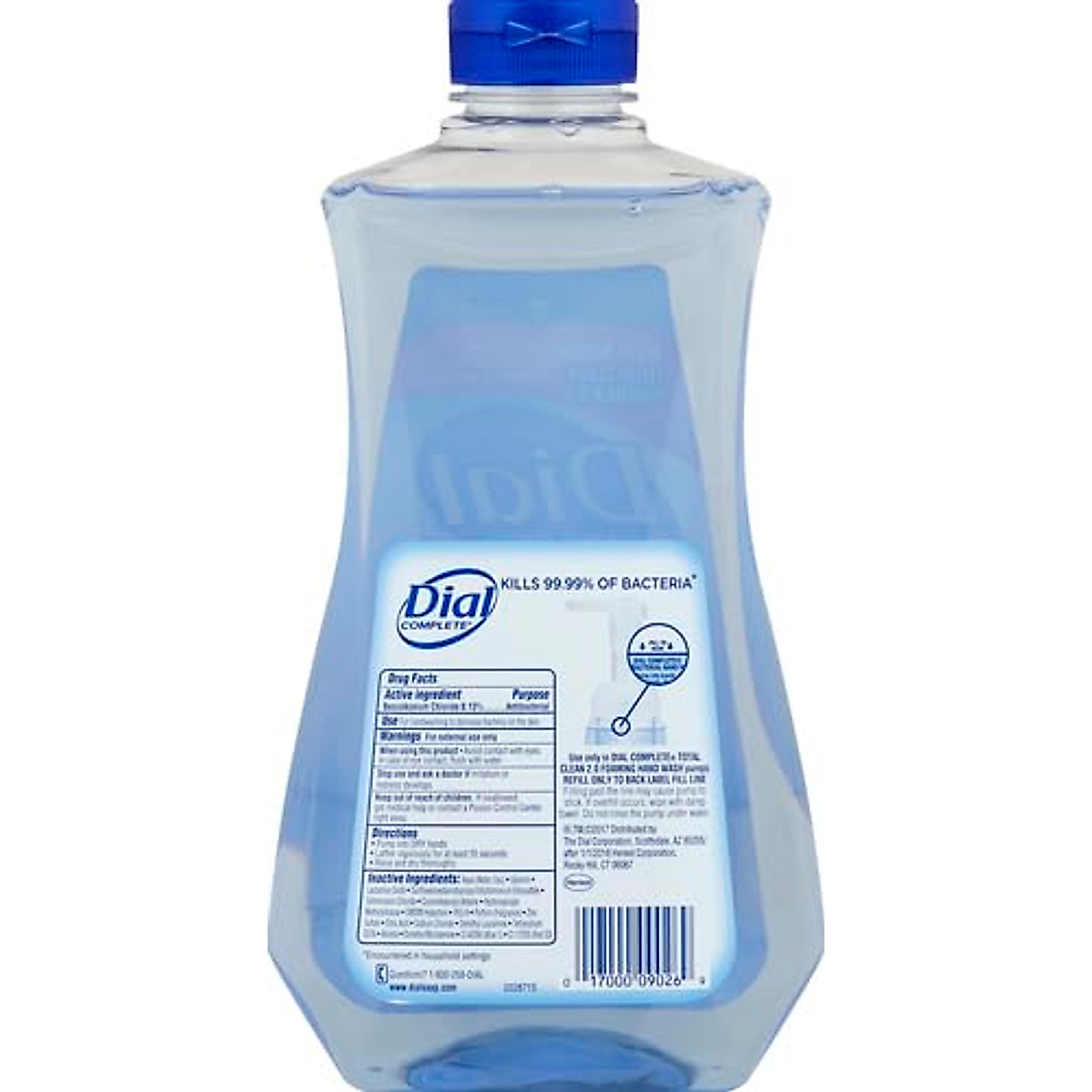 Dial Complete Antibacterial Foaming Hand Soap Refill, Spring Water, 32 Fl Oz