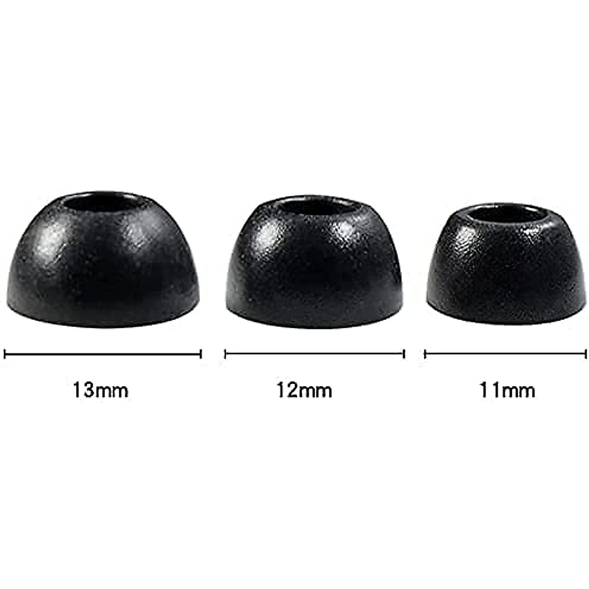 ALXCD Foam Eartips Compatible with Beats Studio Buds, Small Medium Large 3 Sizes 6 Pairs Soft Memory Foam Earbud Tips Replacement Foam Tips, Compatible with Beats Studio Buds 6 Pairs SML Black