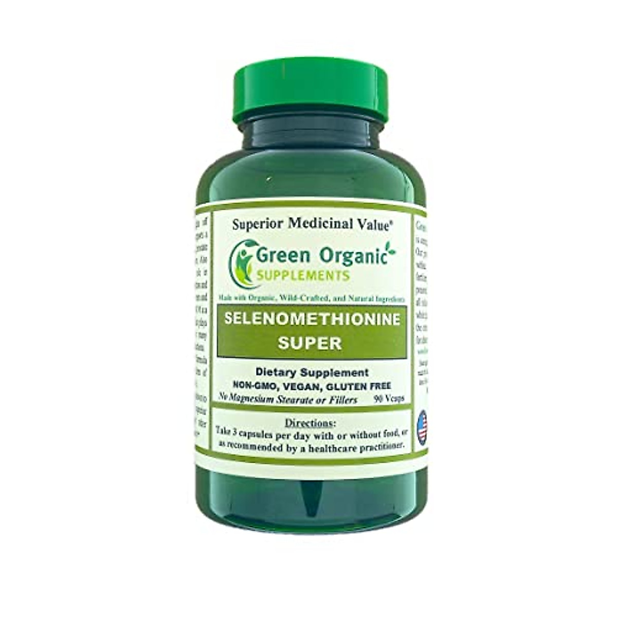 Selenium, Seleno-Methionine, 90 VCaps, High Absorbable, Non-GMO, Gluten-Free (Single)