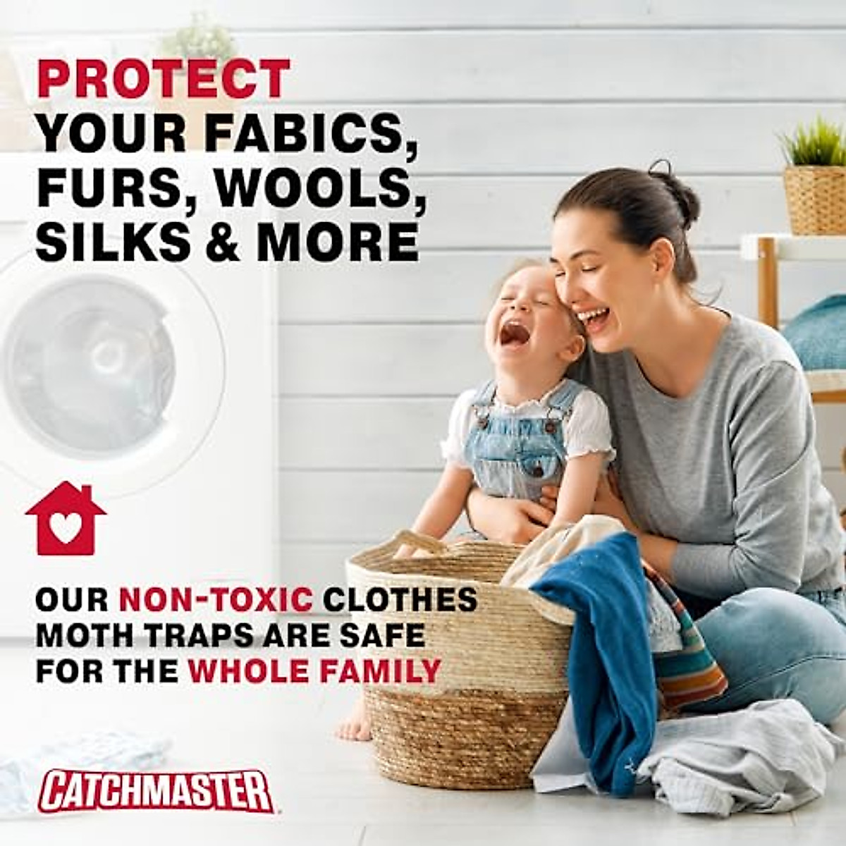 Catchmaster Clothes Moth Traps for House 24PK Wardrobe Closet Storage Glue Traps, Sticky Bug Catcher Indoor with Pheromone, Odorless Adhesive Flying Insect Trap, Protect Clothing Pet Safe Pest Control